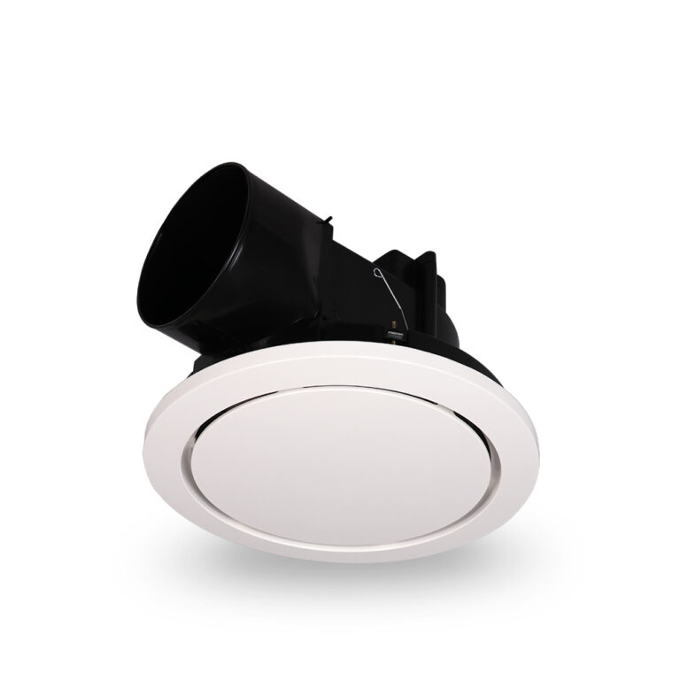 Eclipse Ducted Ceiling Exhaust Fan with Optional LED Panel - Atom Lighting
